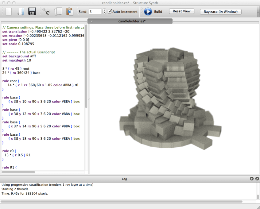 Structure Synth Render | my plastic future